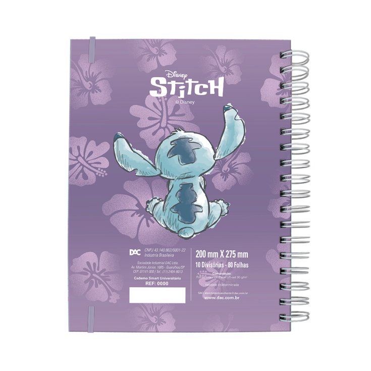 Caderno Smart Universitário Stitch - 5378 | DAC